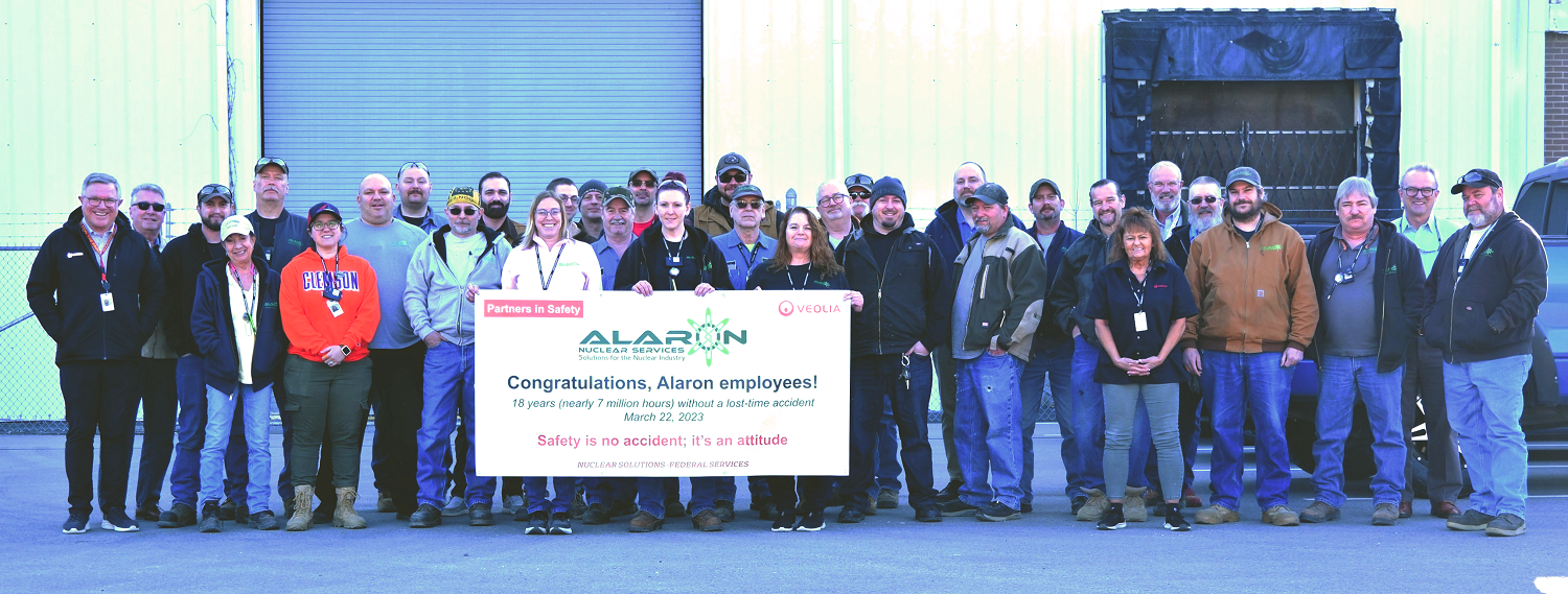 Alaron Nuclear Services celebrates safety milestone | Veolia